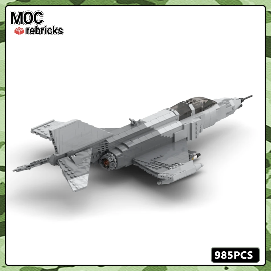 MOC Military Series Building Block Model F 4G Wild Weasel Flying Weapon ...