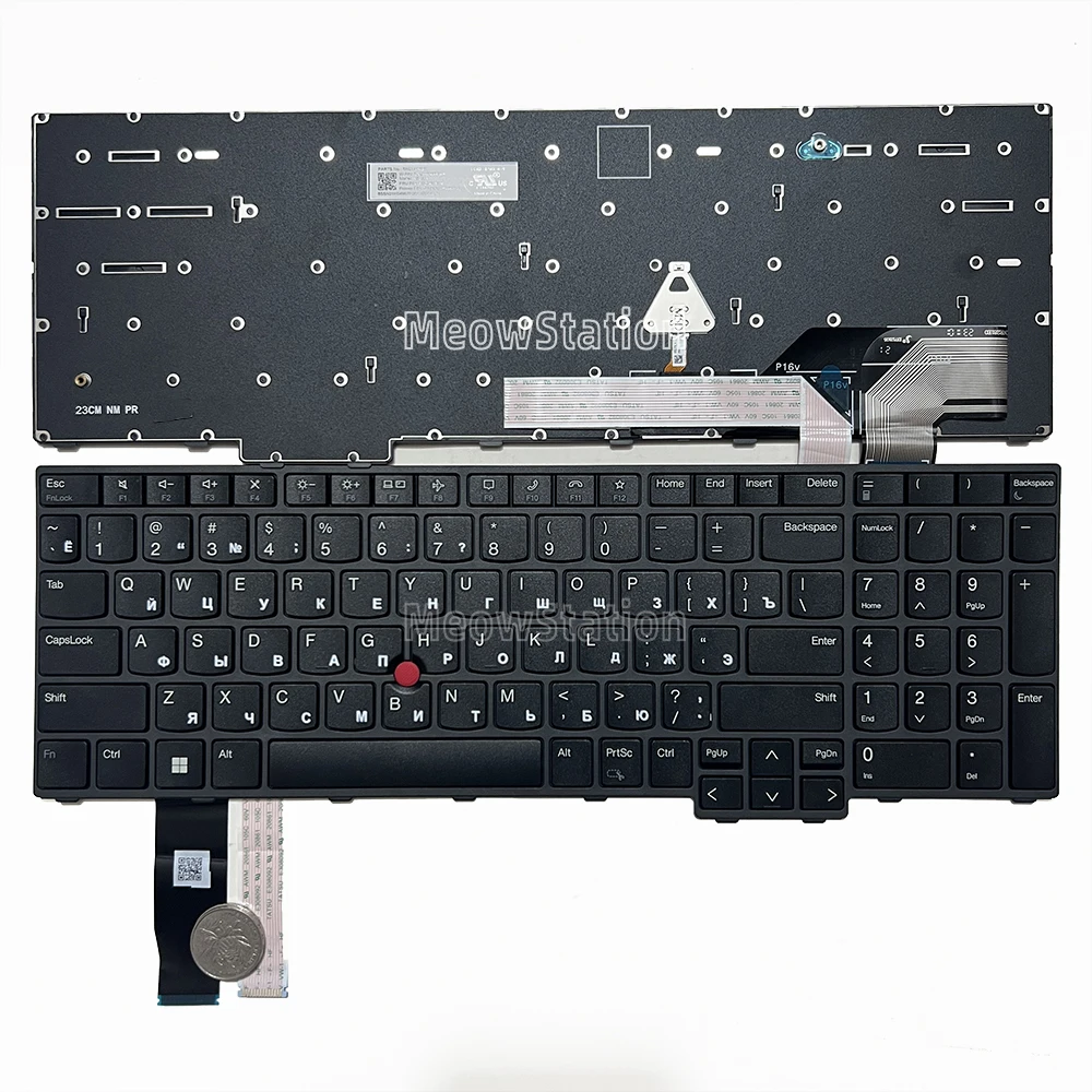 Russian Keyboard with TrackPoint For Lenovo Thinkpad T16 Gen 1 Gen 2 ...