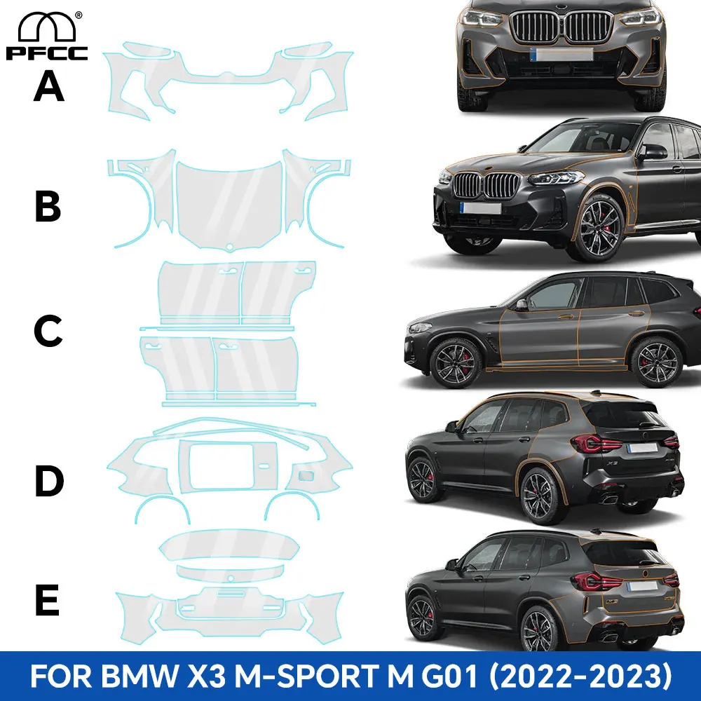 For BMW X3 M-Sport M G01 2012-2024 Paint Protection Film Car Anti ...