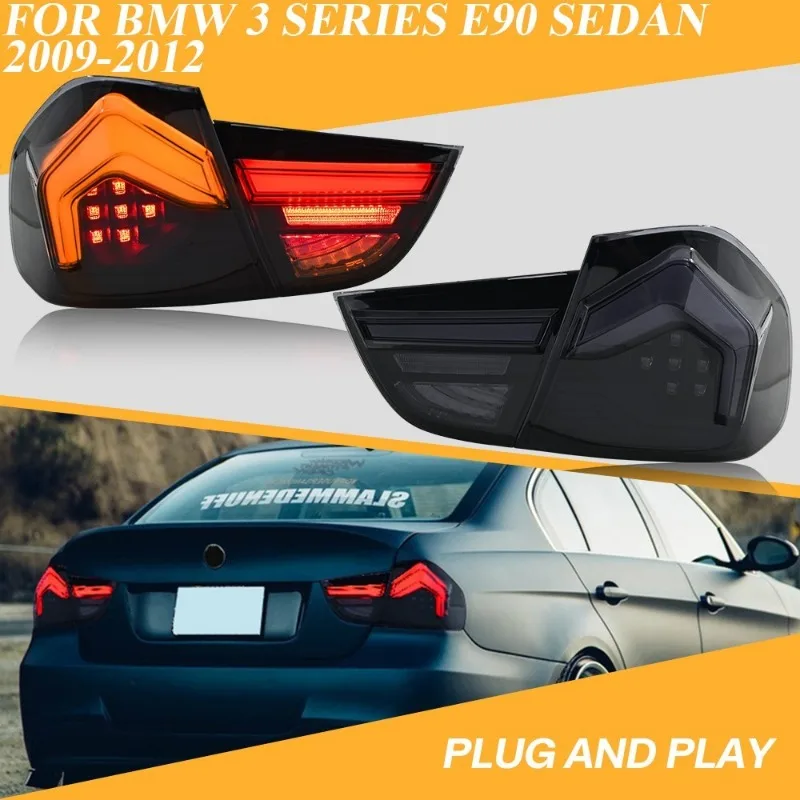 Sequential Dynamic LED Tail Lights For BMW E90 3 Series 2009-2012 Pair ...