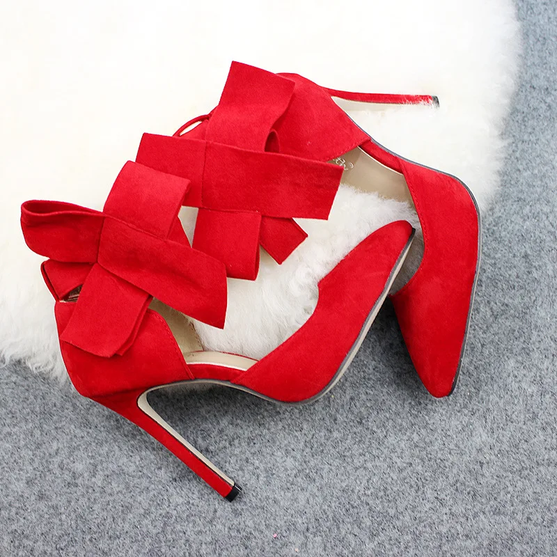 High Heels With Bows On The Side