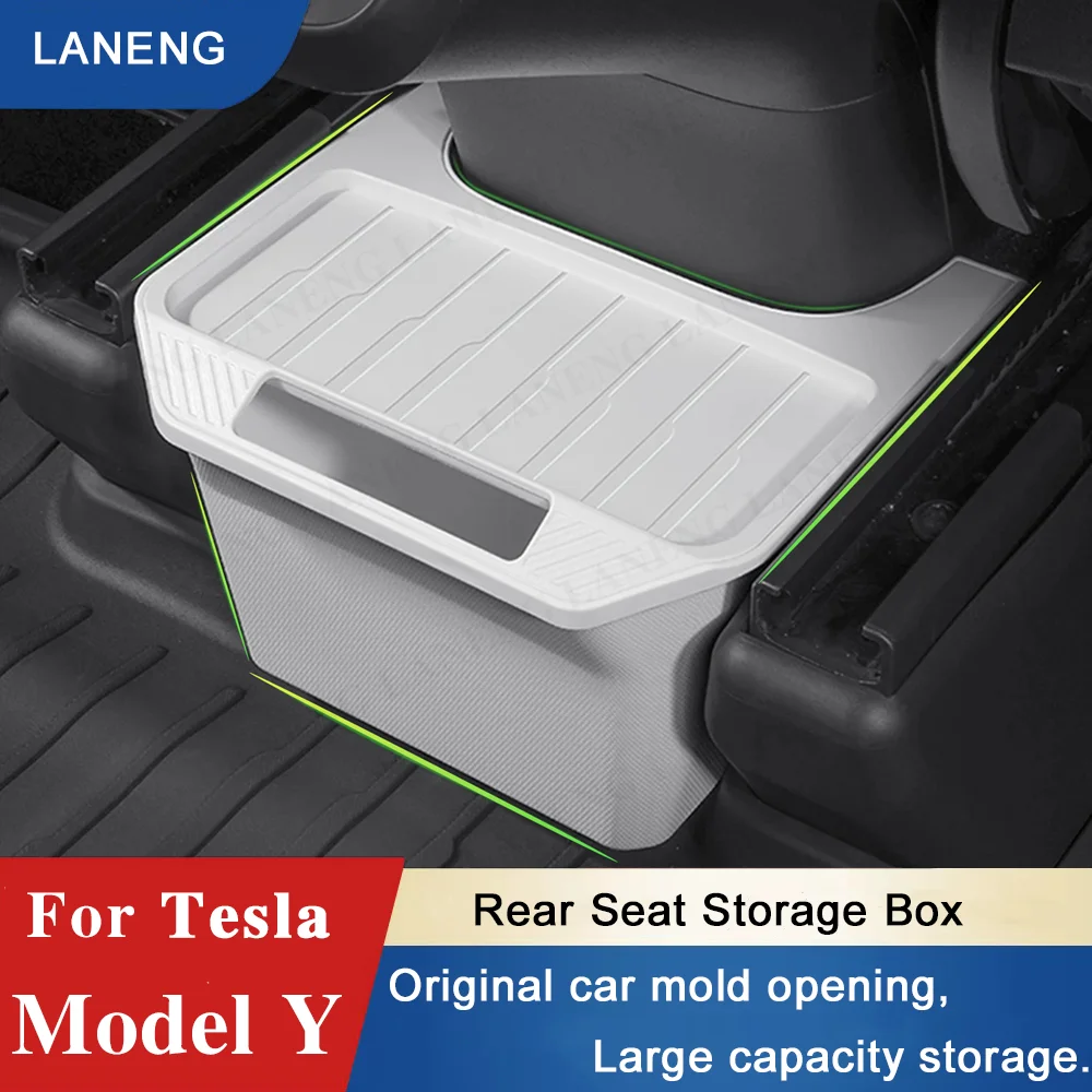Rear-Seat-Storage-Box-for-Tesla-Model-Y-Organizer-Center-Console-Bins ...