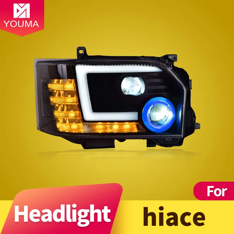 Car-Styling-Head-Lamp-for-Toyota-hiace-2005-2018-Headlights-LED ...