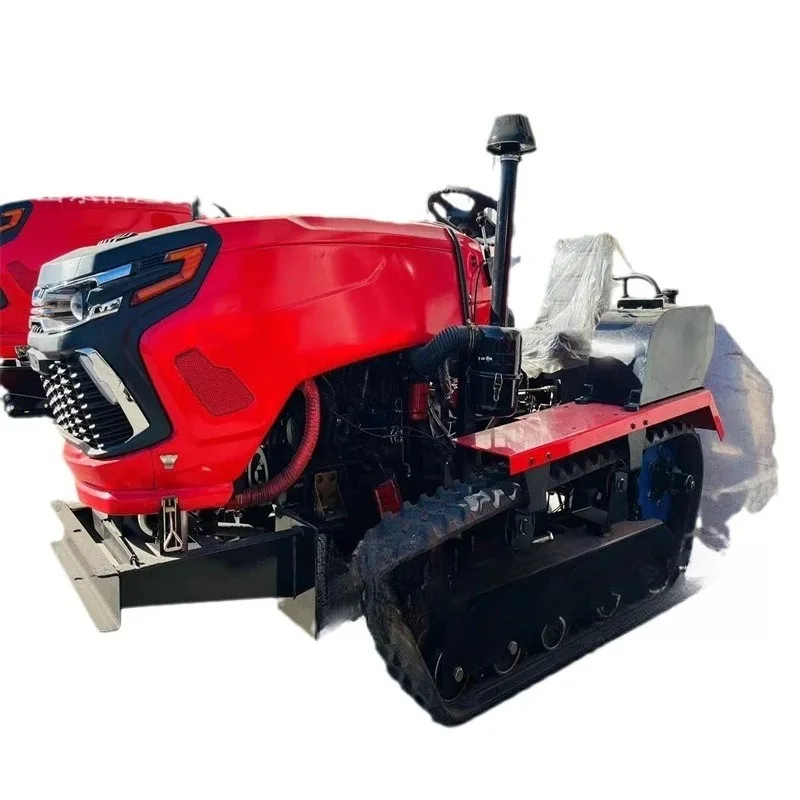 Multifunctional crawler single chain rail agricultural rotary tiller ...