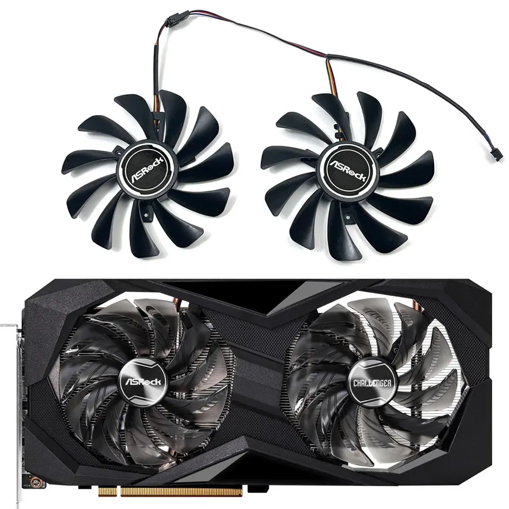 NEW 95MM CF1010U12S FDC10U12S9 C RX 6600 GPU FAN，For ASRock Radeon RX 6700 XT、RX 6600 XT、RX 6600 ...