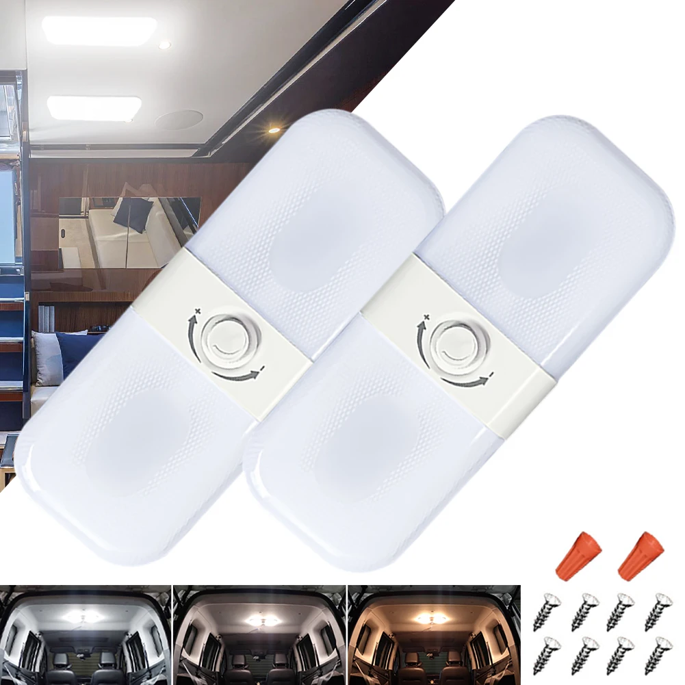 1-2Pcs-12-24V-120LED-Car-Round-Ceiling-Dome-Roof-Light-Interior-Lamp ...