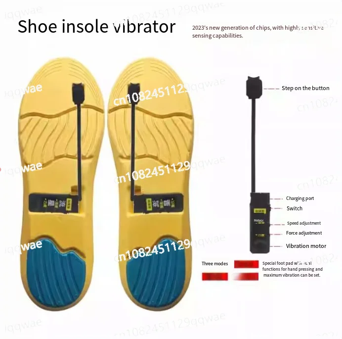 Foot vibration reminder, insole vibrator, silent synchronous vibration ...
