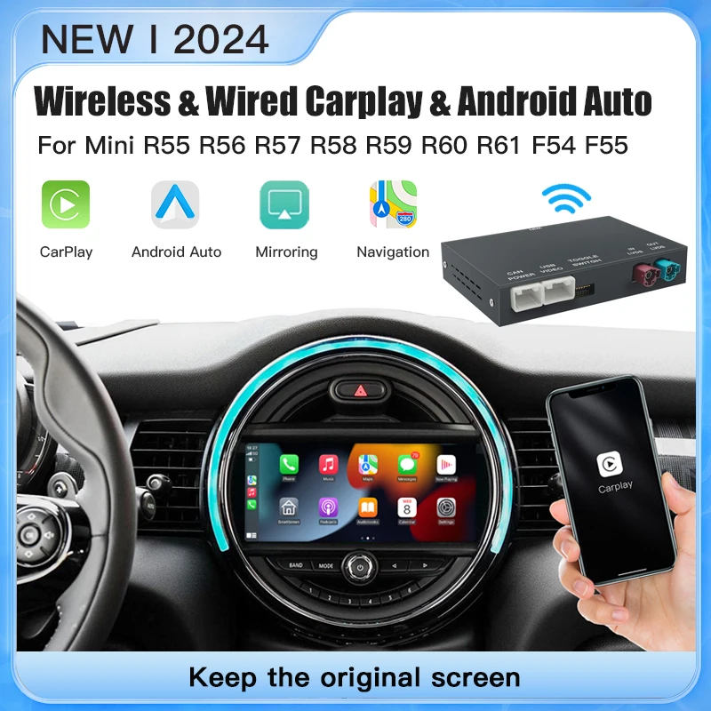 Wireless-CarPlay-Android-Auto-for-Mini-R55-R56-R57-R58-R60-R61-F54-F55 ...