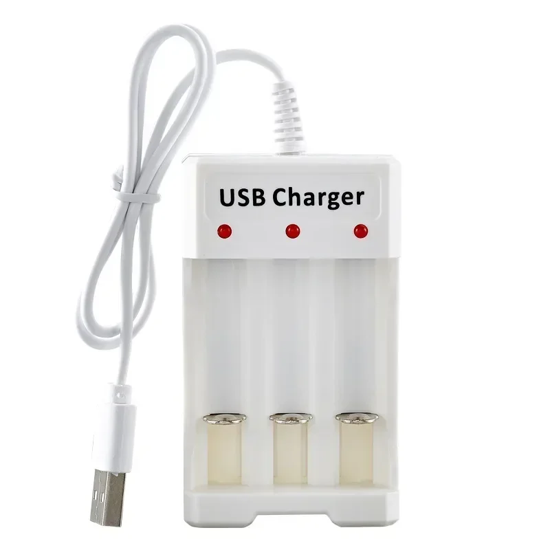 Universal Charger 3 Slots USB Output Battery Charger for AA / AAA ...