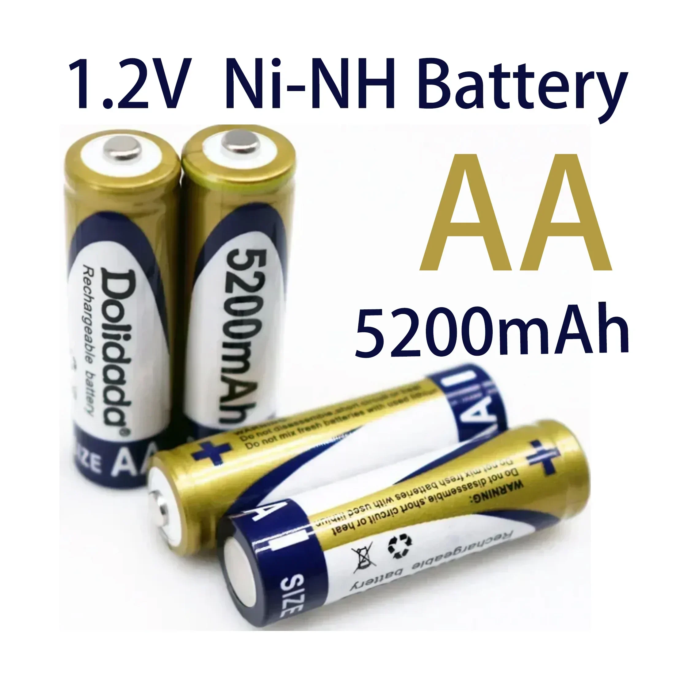 100-Original-AA-1-2V-5200mAh-NiMH-Rechargeable-Battery-for-Toy-Micro ...