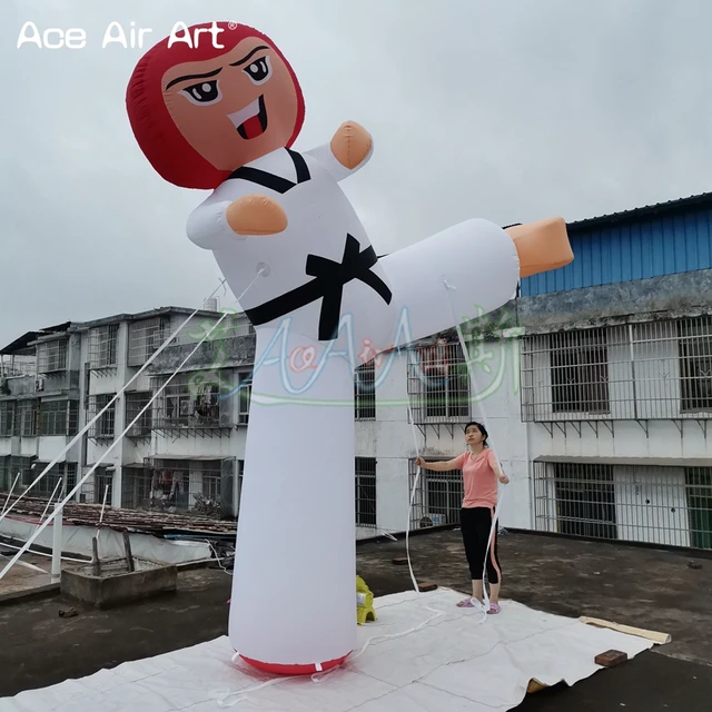 3mH Inflatable Karate Model Taekwon Kick Man Kicking Leg for ...