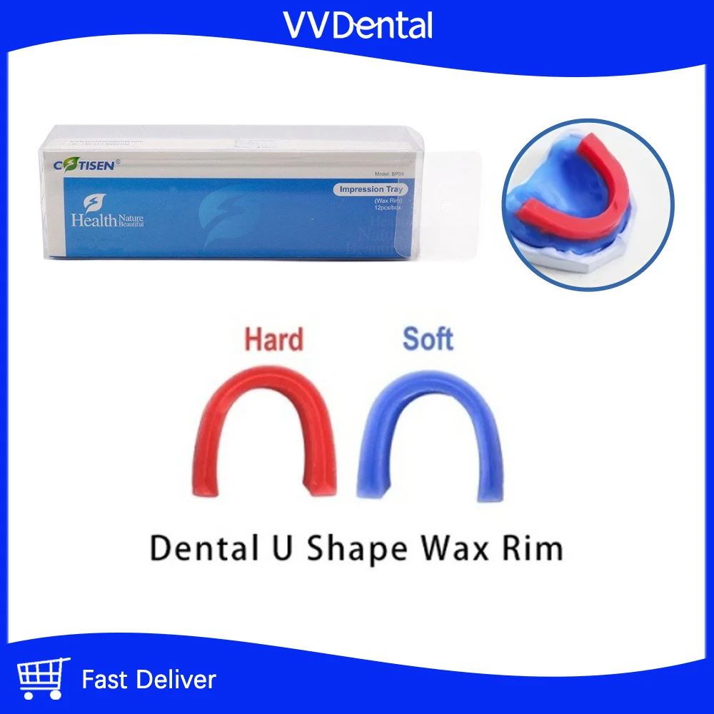 Dental U Shape Wax Rim Model Base Plate Wax Hard and Soft Occlusal Wax ...