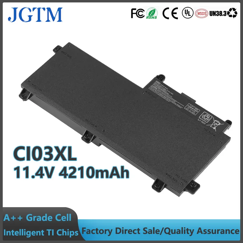 JGTM CI03XL 11.4V 4210mAh Laptop battery for HP ProBook 640 G2 645 G2 ...