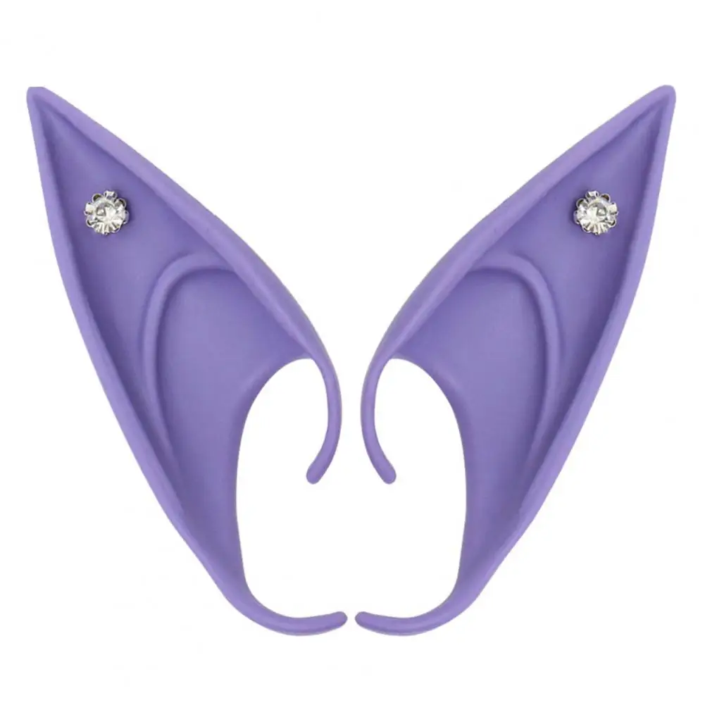 1 Pair Angel Elf Ears Realistic High Simulation Soft Stage Props ...