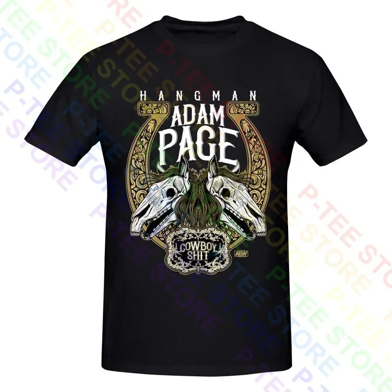 Aew-All-Elite-Wrestling-Hangman-Adam-Page-Golden-Horseshoe-Shirt-T ...