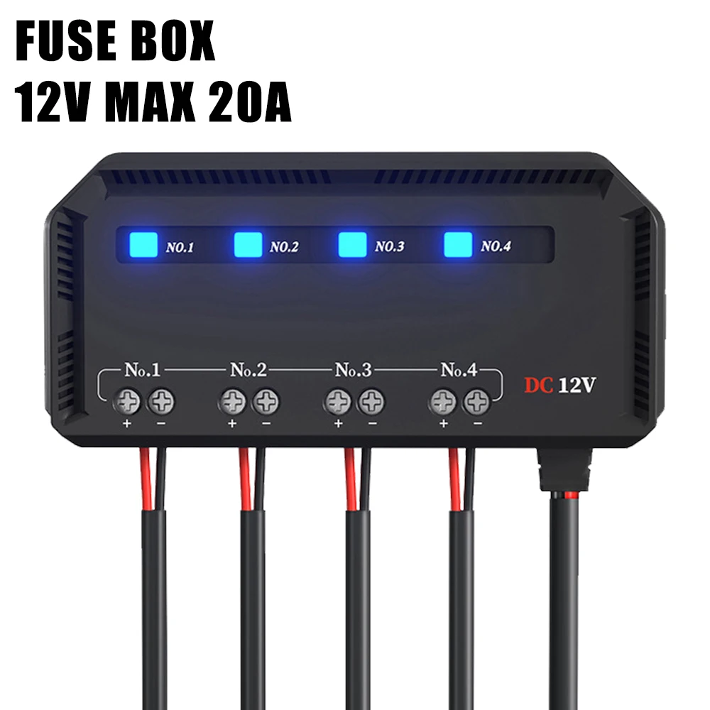 12V-20A-Fuse-Junction-Box-Electrical-Circuit-Protection-Motorcycle-Car ...
