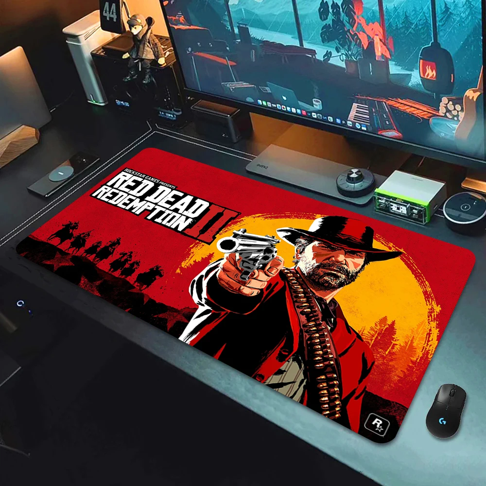 Red Dead Redemption 2 Computer Gaming Desk Mouse Pad, Tapetes de mesa ...