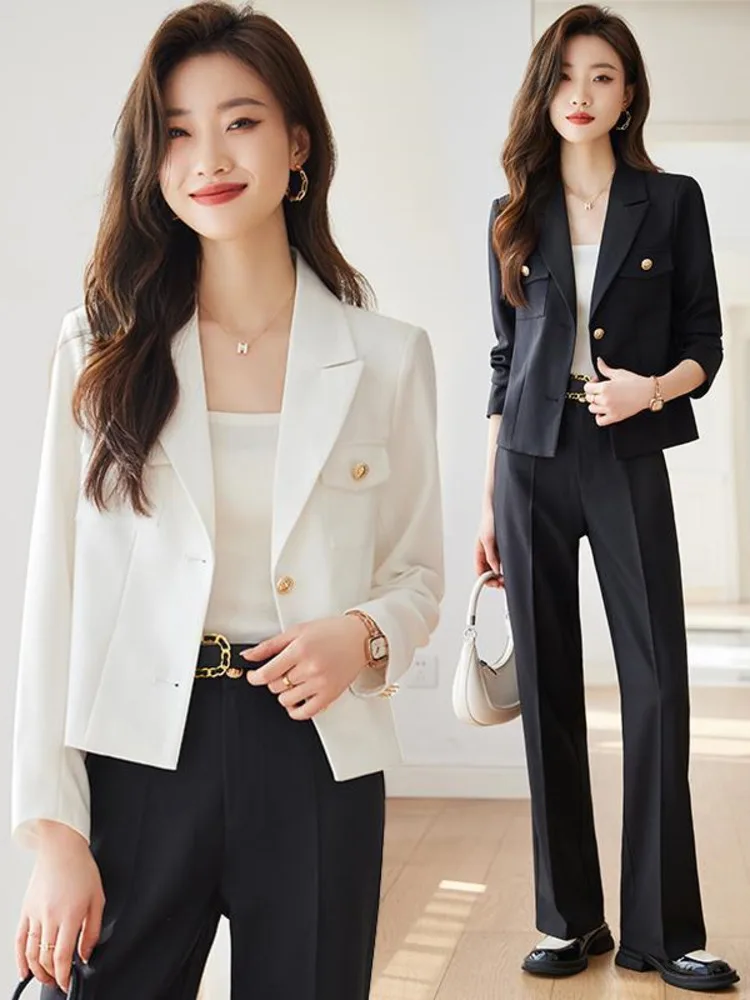 Long-Sleeve-Blazers-Office-Lady-Fashion-Casual-Vintage-Solid-Color ...