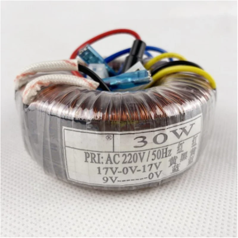 1pc-30W-30VA-Toroidal-Transformer-220V-50Hz-Input-17V-0-17V-9V-Output ...