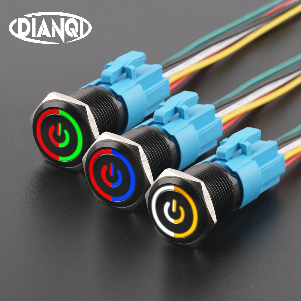 16-19-22mm-oxidized-aluminum-double-colors-Power-mark-two-LED-Metal ...