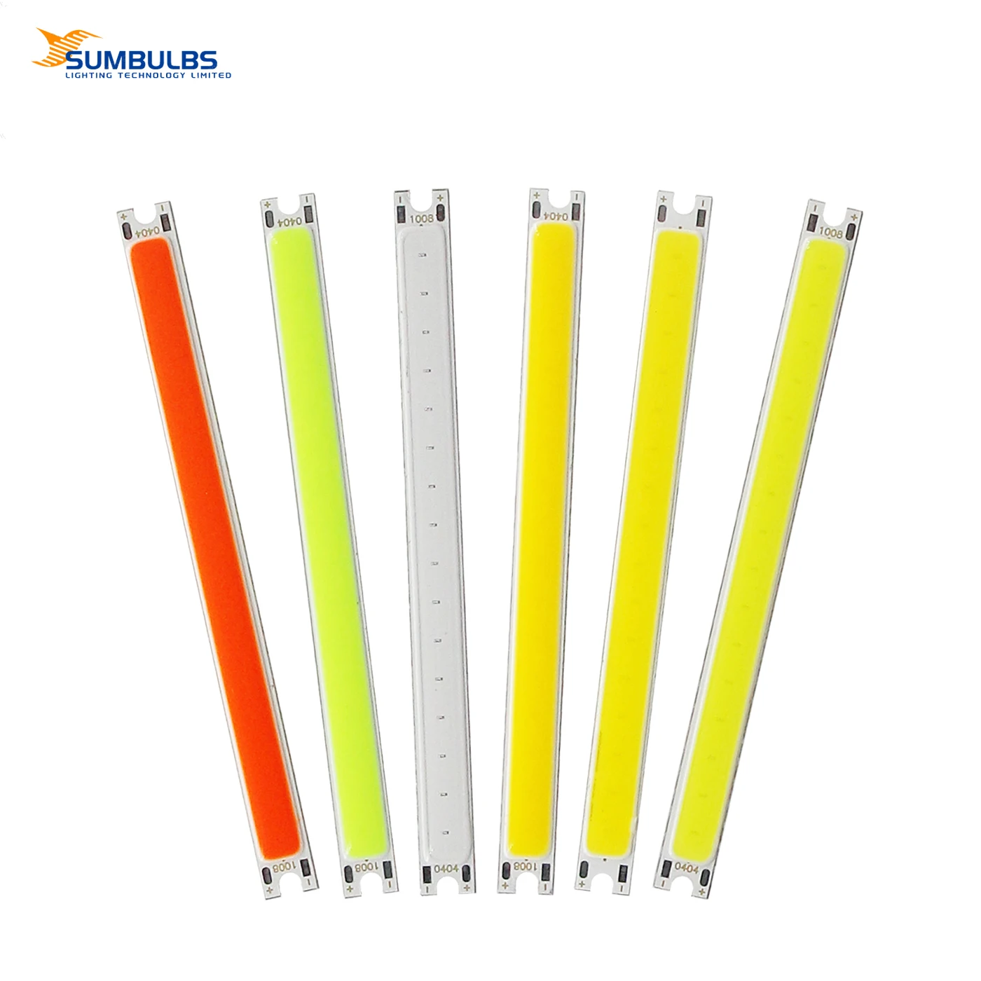 [SUMBULBS] 12V DC LED COB Bulb Strip Bar Light Source 5W Red Green Blue ...