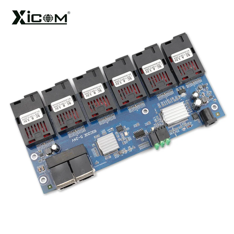 100-1000M-Ethernet-Optical-Fiber-Media-Switch-Converter-Gigabit-6-Fiber ...