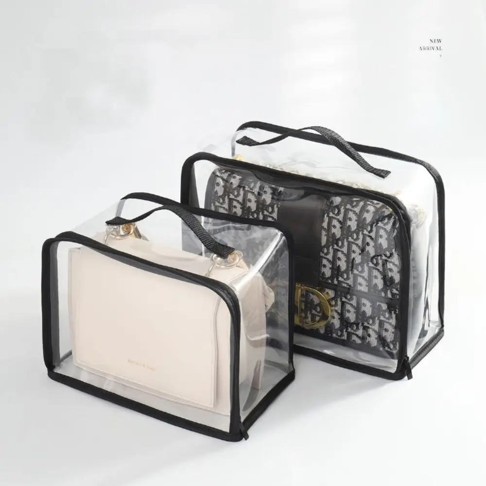 Transparent-Handbag-Protection-Bag-New-Moisture-proof-Zipper-Shoulder ...