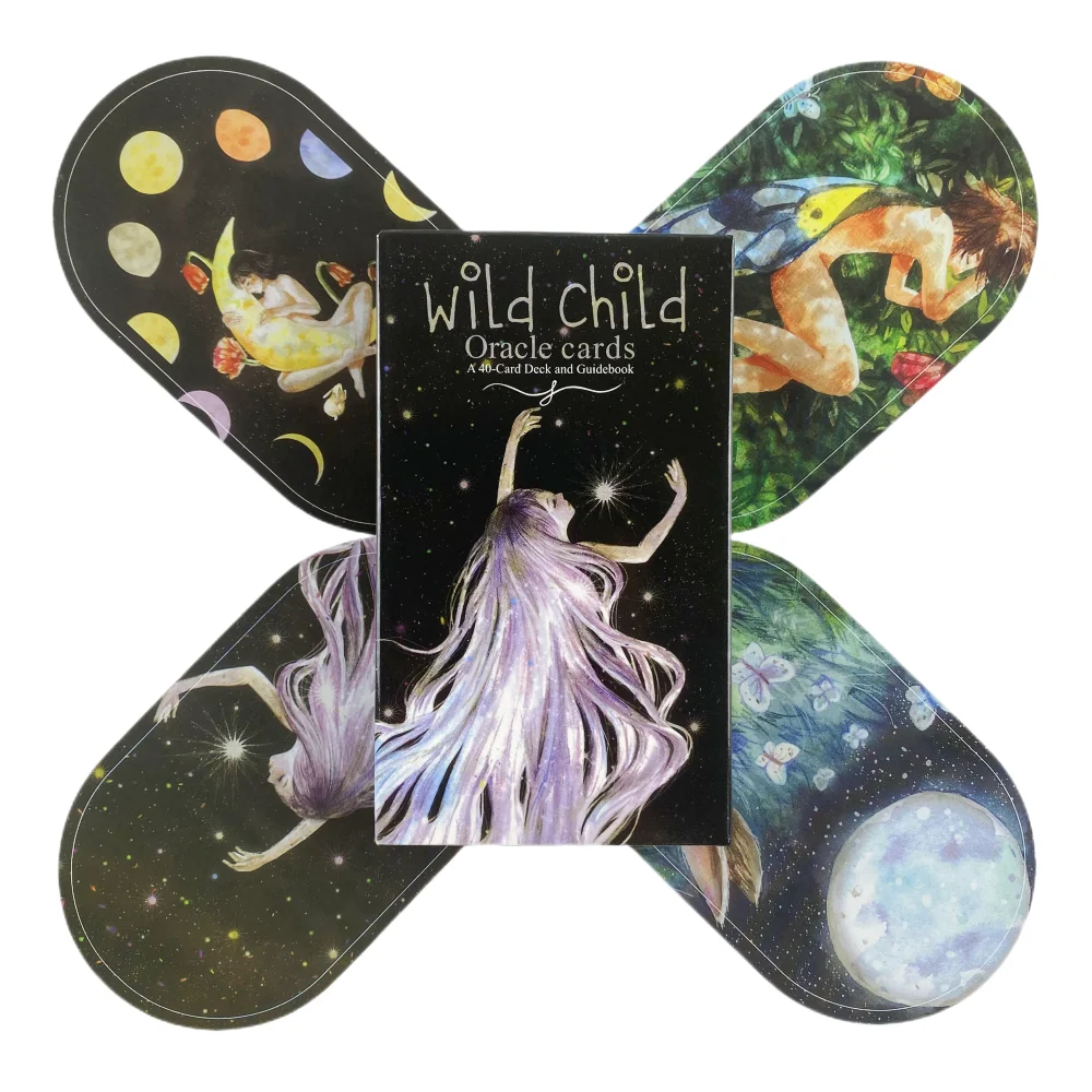 Wild Child Oracle Cards A 40 English Fate Divination Deck Borad Games ...