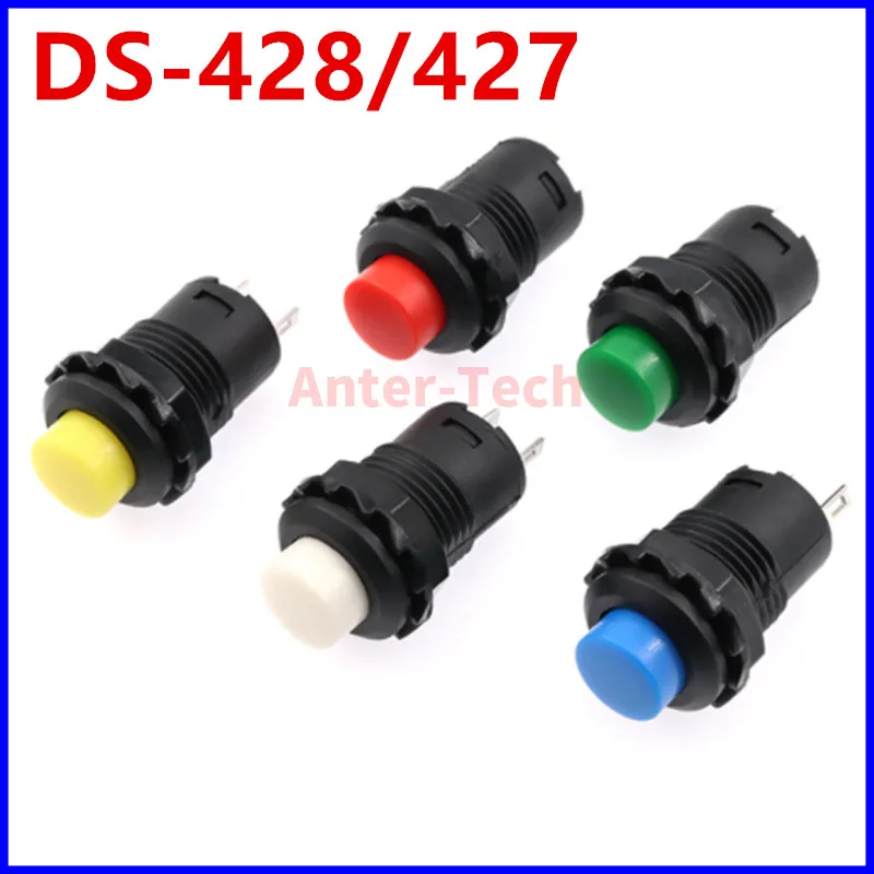 6pcs-Self-Lock-Momentary-Pushbutton-Switches-DS427-DS428-12mm-OFF-ON ...