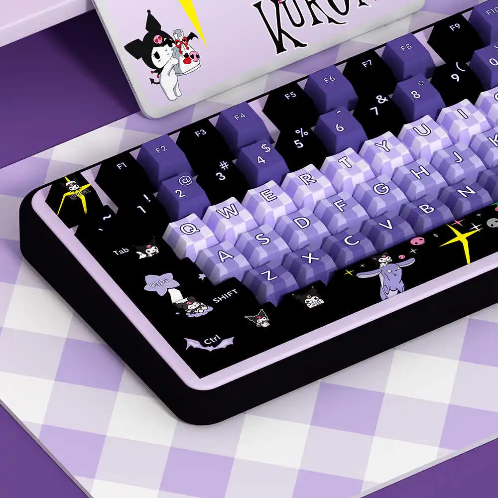 Anime Sanrio Kurumi Cartoon Keycaps Cherry Profile PBT Thermal ...
