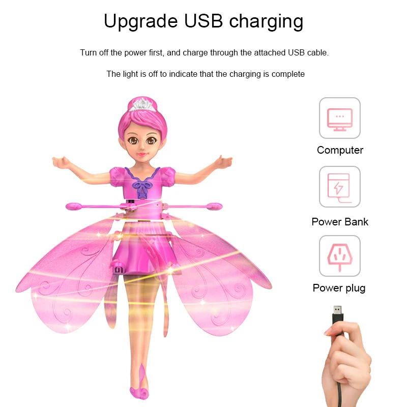 2024 New Light Up Flying Fairy Princess Drone - FunToyLab