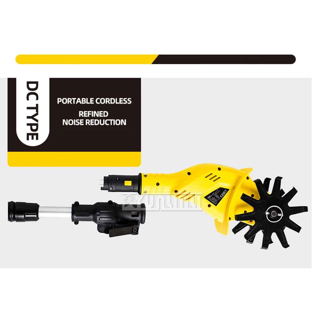 Cordless Electric Small-Scale Scarifier Handheld Tiller Garden Rotary ...
