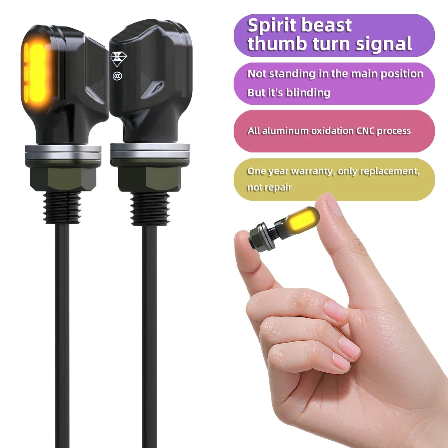 Mini LED turn signal for electric Scooter 12V universal high brightness ...