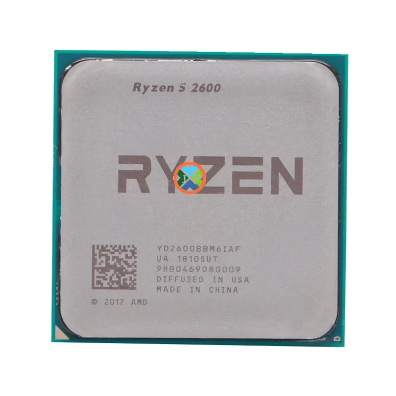 Ryzen 5 2600 R5 2600 3.4 GHz Six-Core Twelve-Thread 65W CPU Processor ...