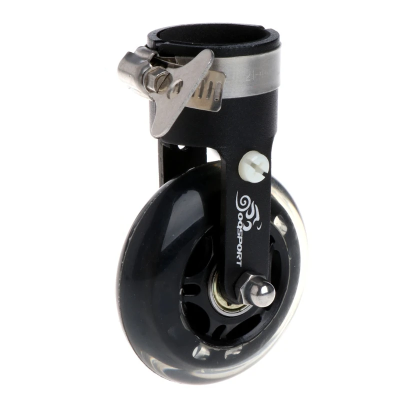 Folding Bike Seatpost Swivel Caster Auxiliary Wheel Booster Scroll Wheel