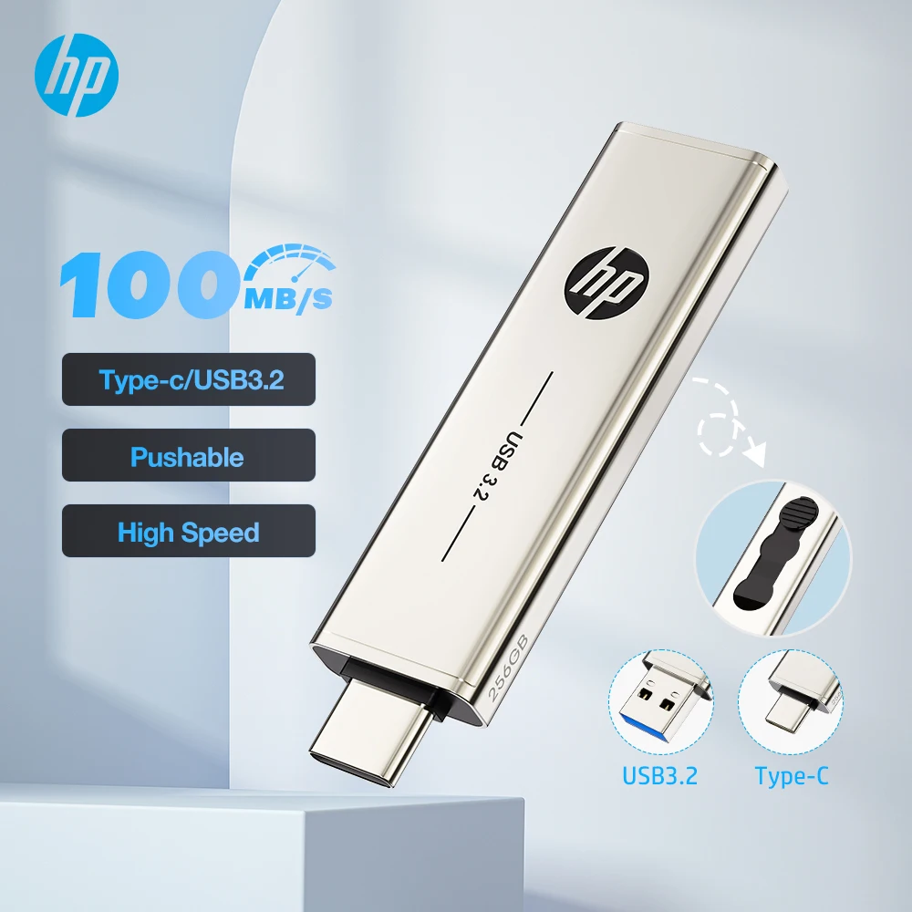 HP Original USB3.2 Type C Two in One Flash Drive 64GB 128GB 256GB for ...