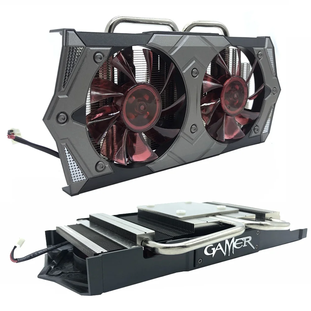 Video Card Radiator For GALAX Geforce GTX750 GTX750ti Dual fan Graphics ...