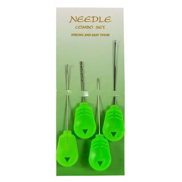 4PCS Fishing Rigs Needle Kit Bait Fish Pellet Needle Set Hook Drill ...