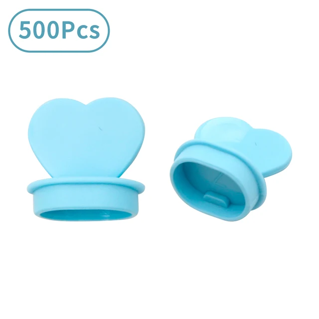 500Pcs Creative Heart Design Stopper for Coffee Drink Milk Tea Cup ...