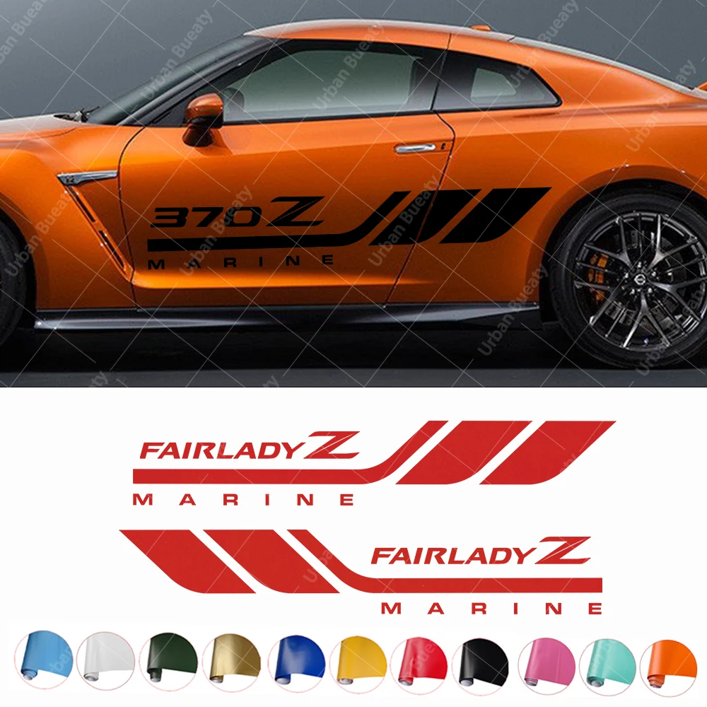 Marine-Car-Side-Stickers-Body-Stripes-Sport-Vinyl-Decal-For-Nissan-Z ...