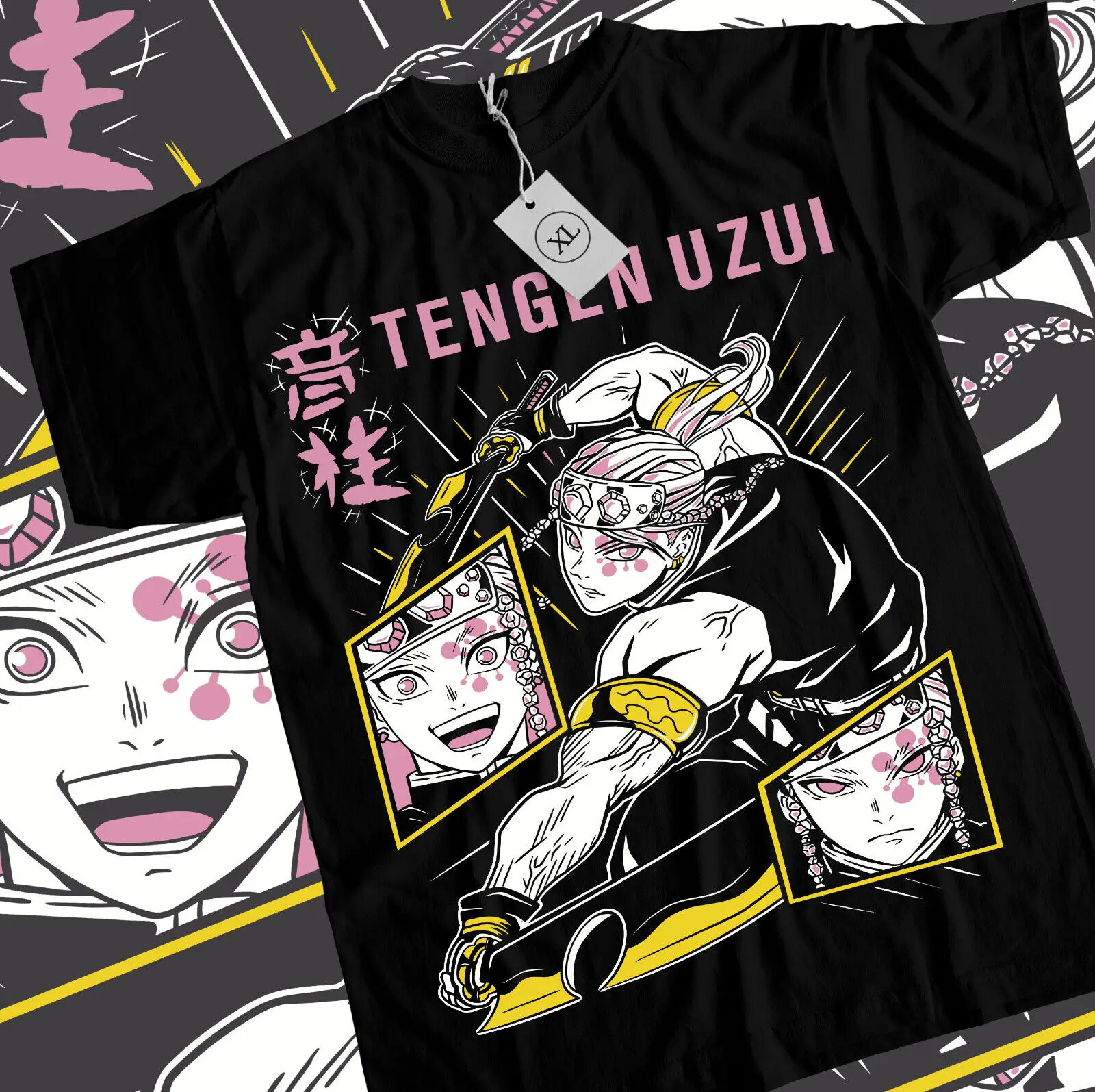 Tengen-Uzui-T-shirt-Demon-Slayer-Kimetsu-No-Yaiba-Hashira-Gift-Black ...