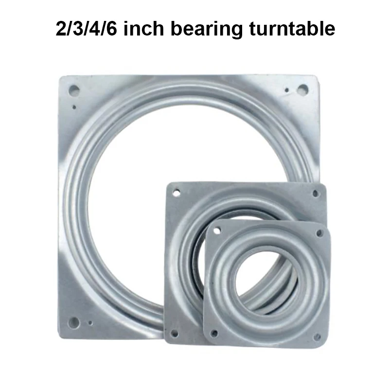 2/3/4/6Inch Lazy Ball Bearing Metal Swivel Plate Rotation 360 Degrees ...