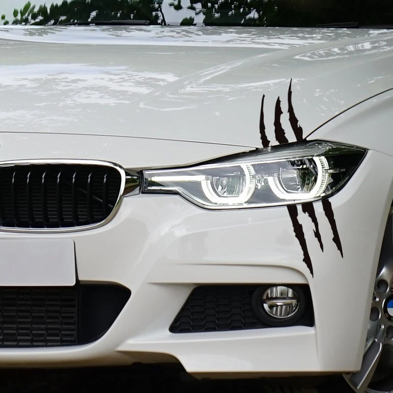 Auto Car Sticker Reflective Monster Claw Scratch Stripe Marks Headlight ...