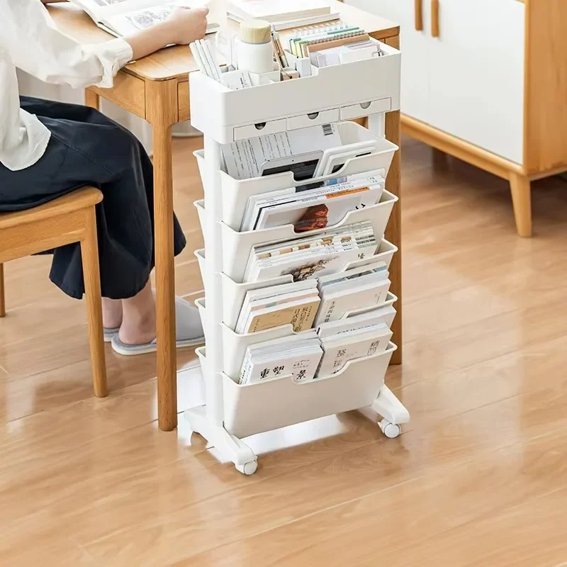 Portable-Desktop-Bookshelf-Large-Capacity-File-Storage-Shelf-Office ...