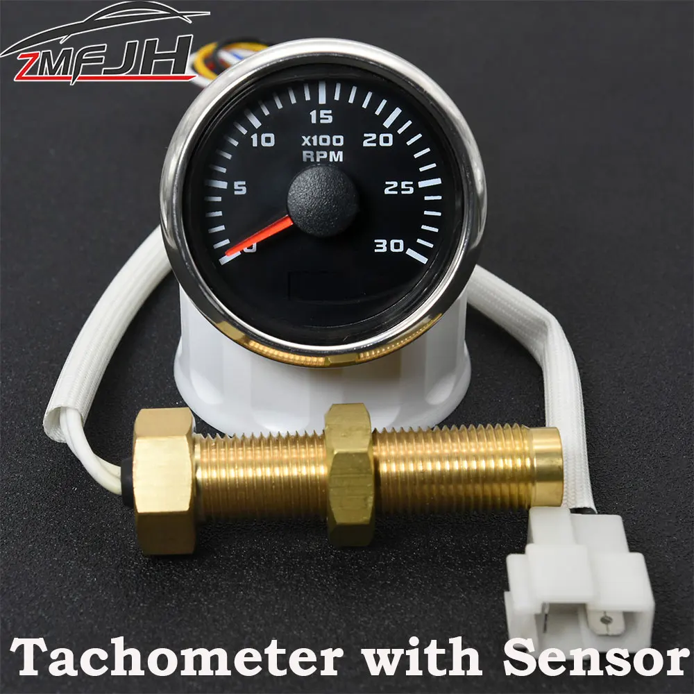 Universal-52MM-Tachometer-with-M16-M18-Tacho-Sensor-3000-4000-6000-7000 ...