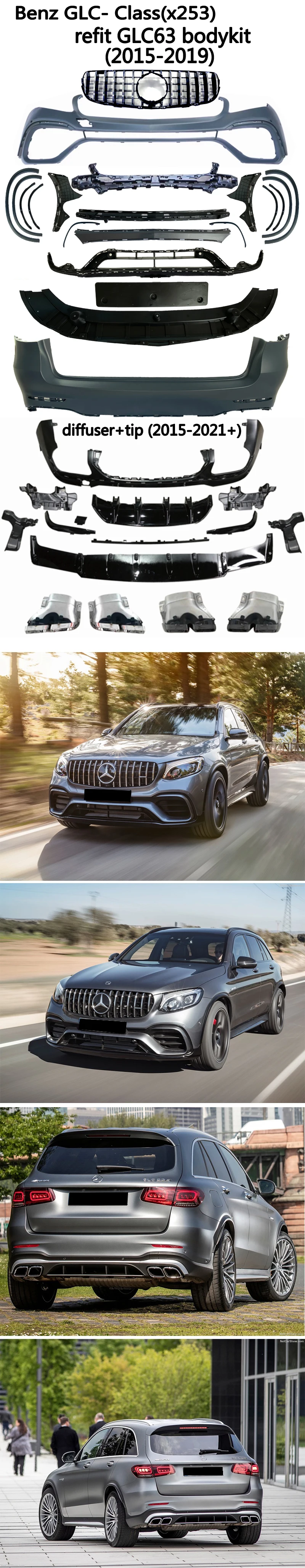 For Mercedes Benz Glc-class X253 Modified Glc 63s Surrounded By Pp ...