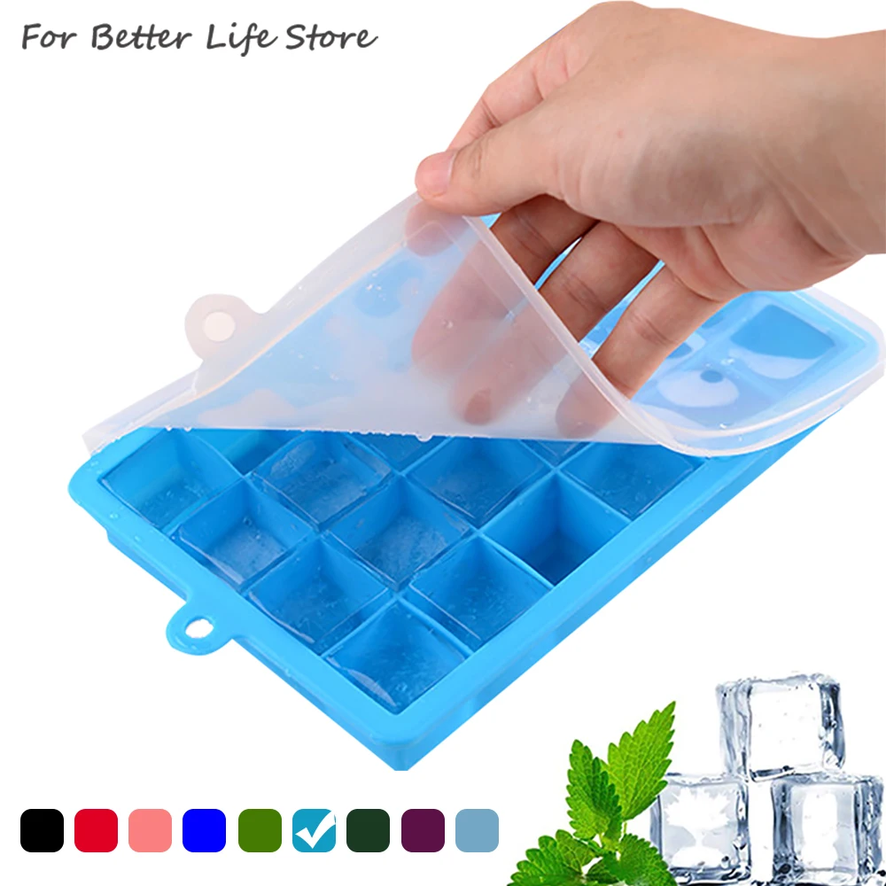 1PC-24-hole-Silicone-Ice-Tray-with-Lid-Square-Box-Auxiliary-Food-Puree ...