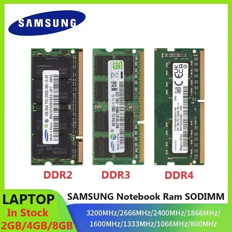 SAMSUNG-Memoria-para-computadora-port-til-DDR4-DDR3-DDR2-SODIMM-Ram ...