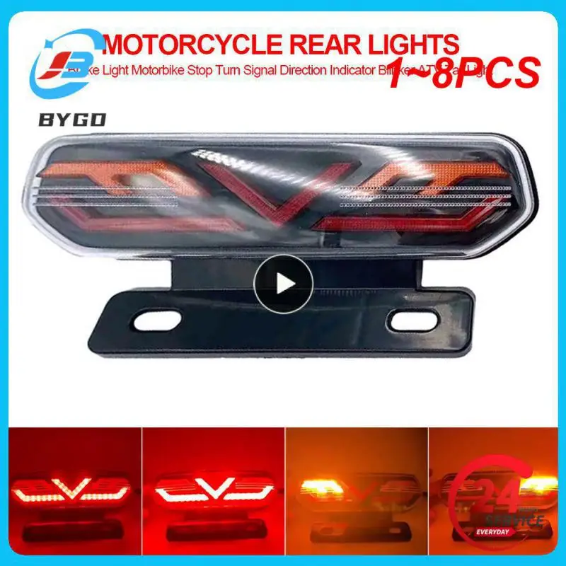 1-8PCS-Motorcycle-Rear-Lights-LED-Motorcycle-Brake-Light-ATV-Tail-Light ...