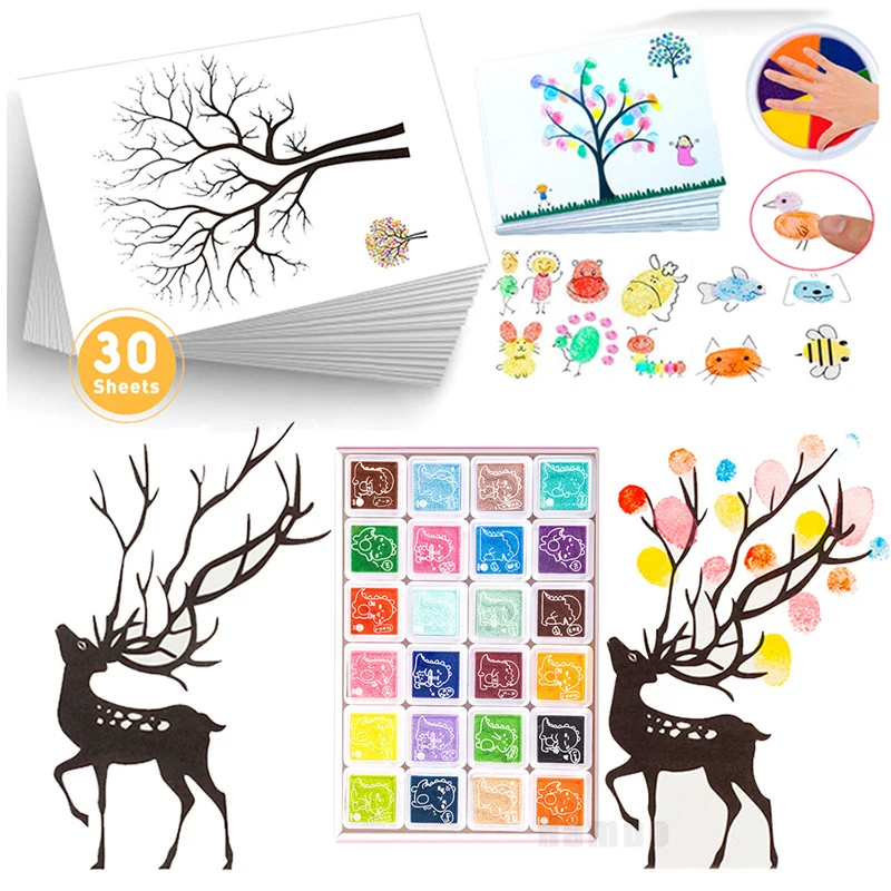 Kids-Finger-Painting-Coloring-Graffiti-Painting-Washable-Early ...